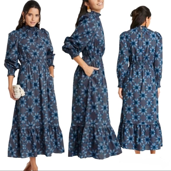 Universal Thread | Dresses | Universal Thread Blue Floral Balloon ...
